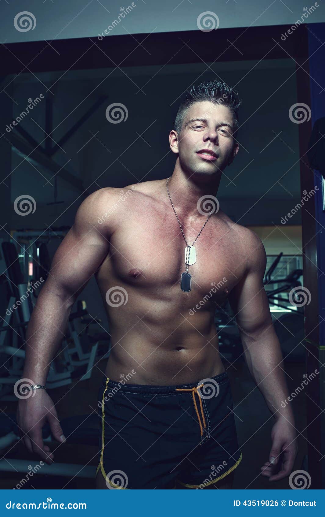 Handsome guy. Bodybuilder stock photo. Image of fitness - 43519026
