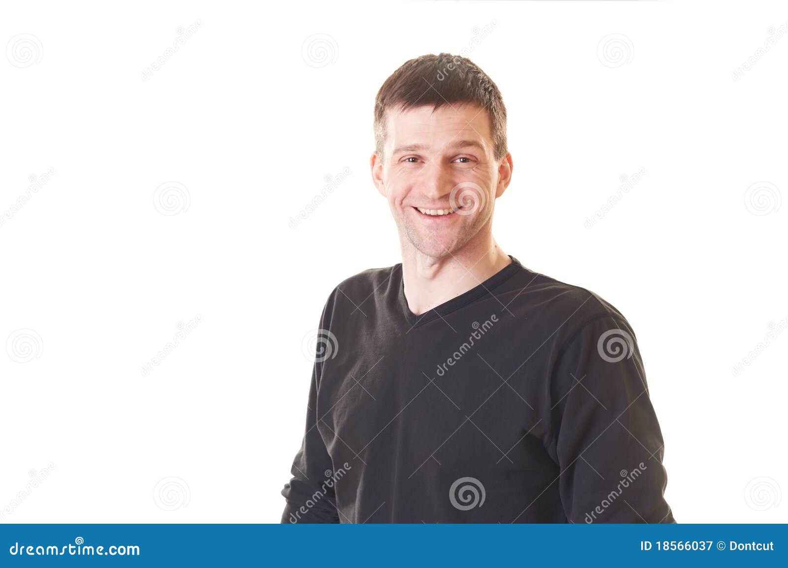 Handsome Guy Isolated on White Stock Image - Image of macho, people ...