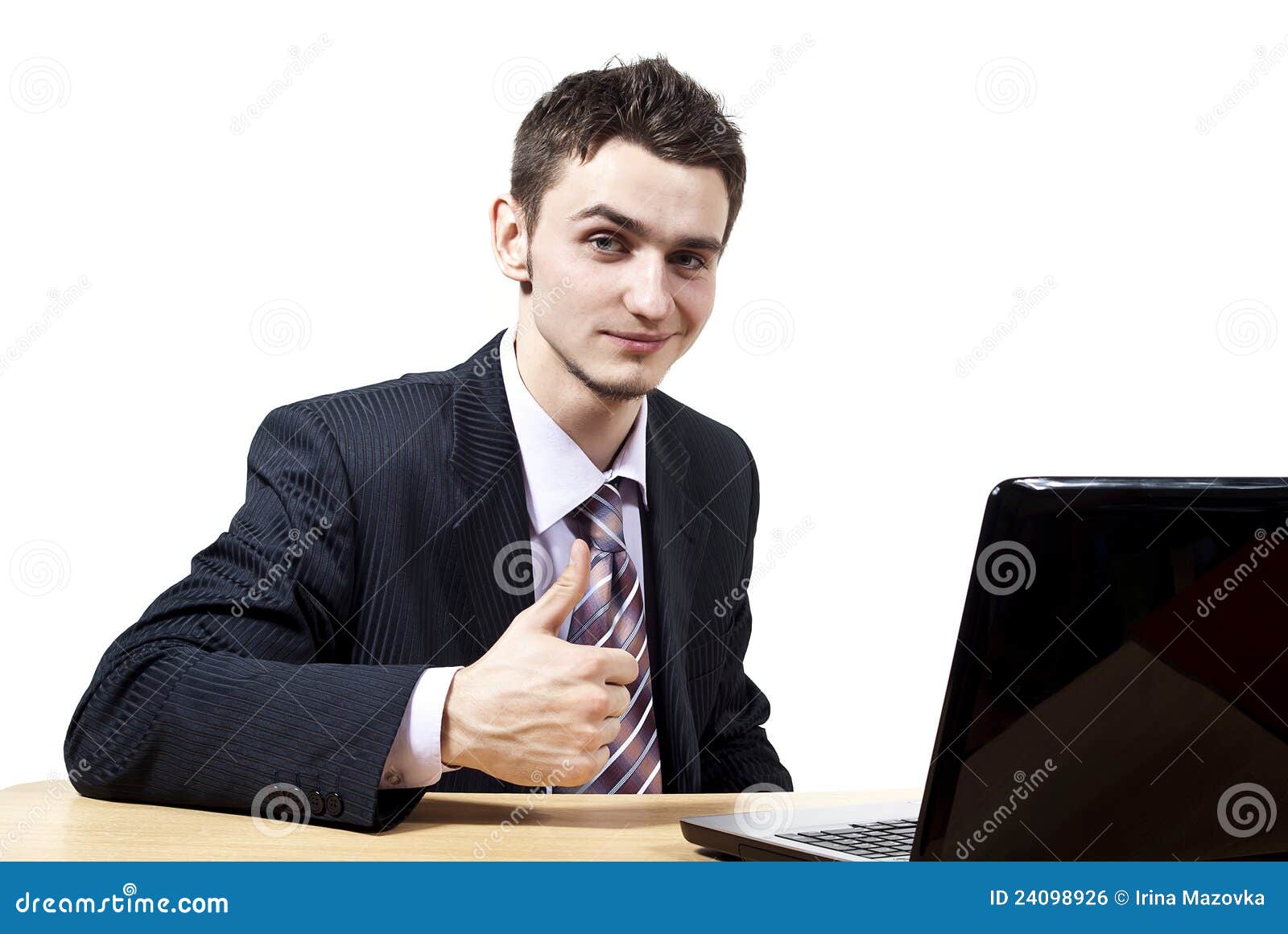 Handsome guy with a laptop stock photo. Image of laptop - 24098926