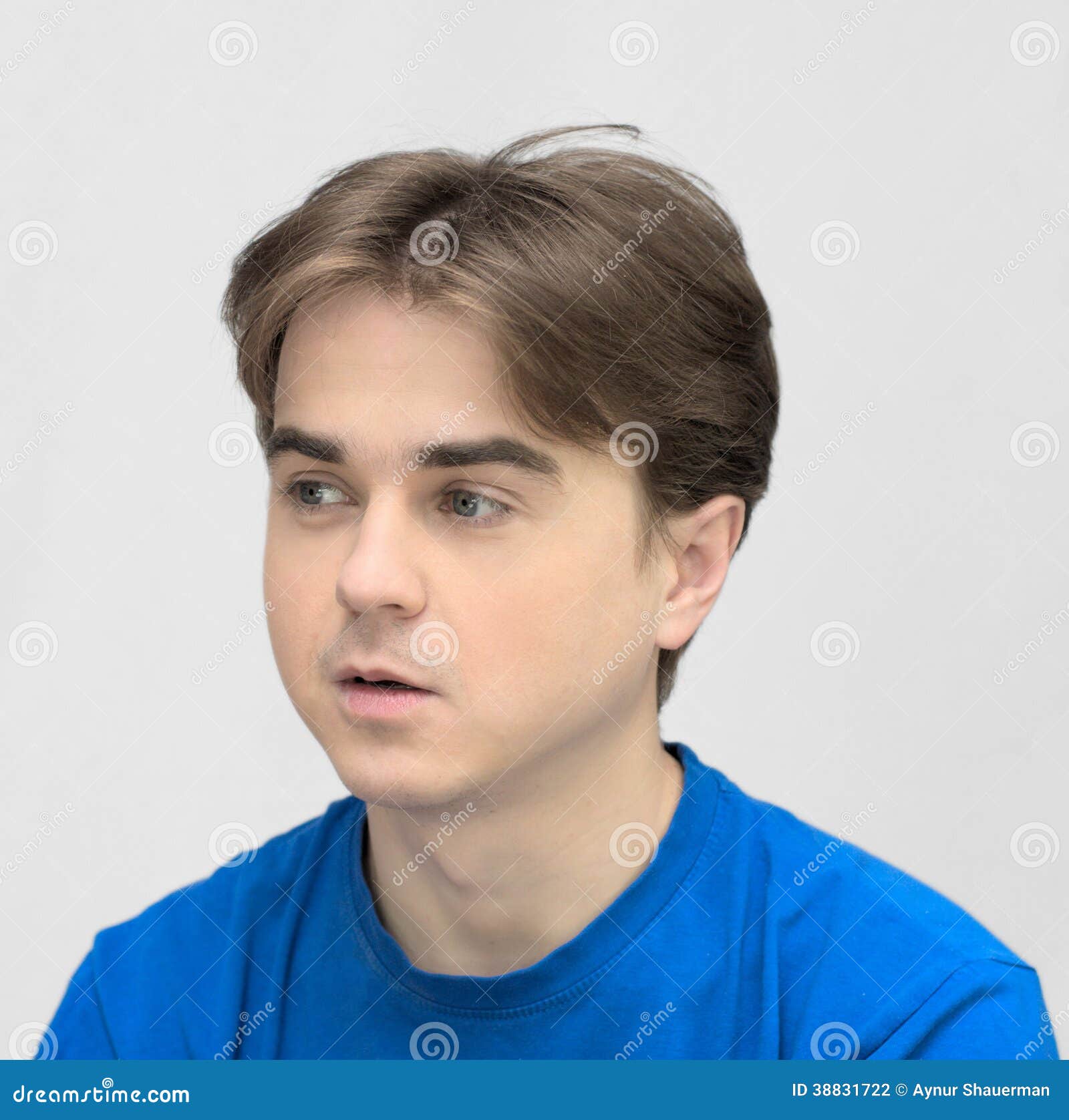 Handsome guy looking left stock photo. Image of adult - 38831722