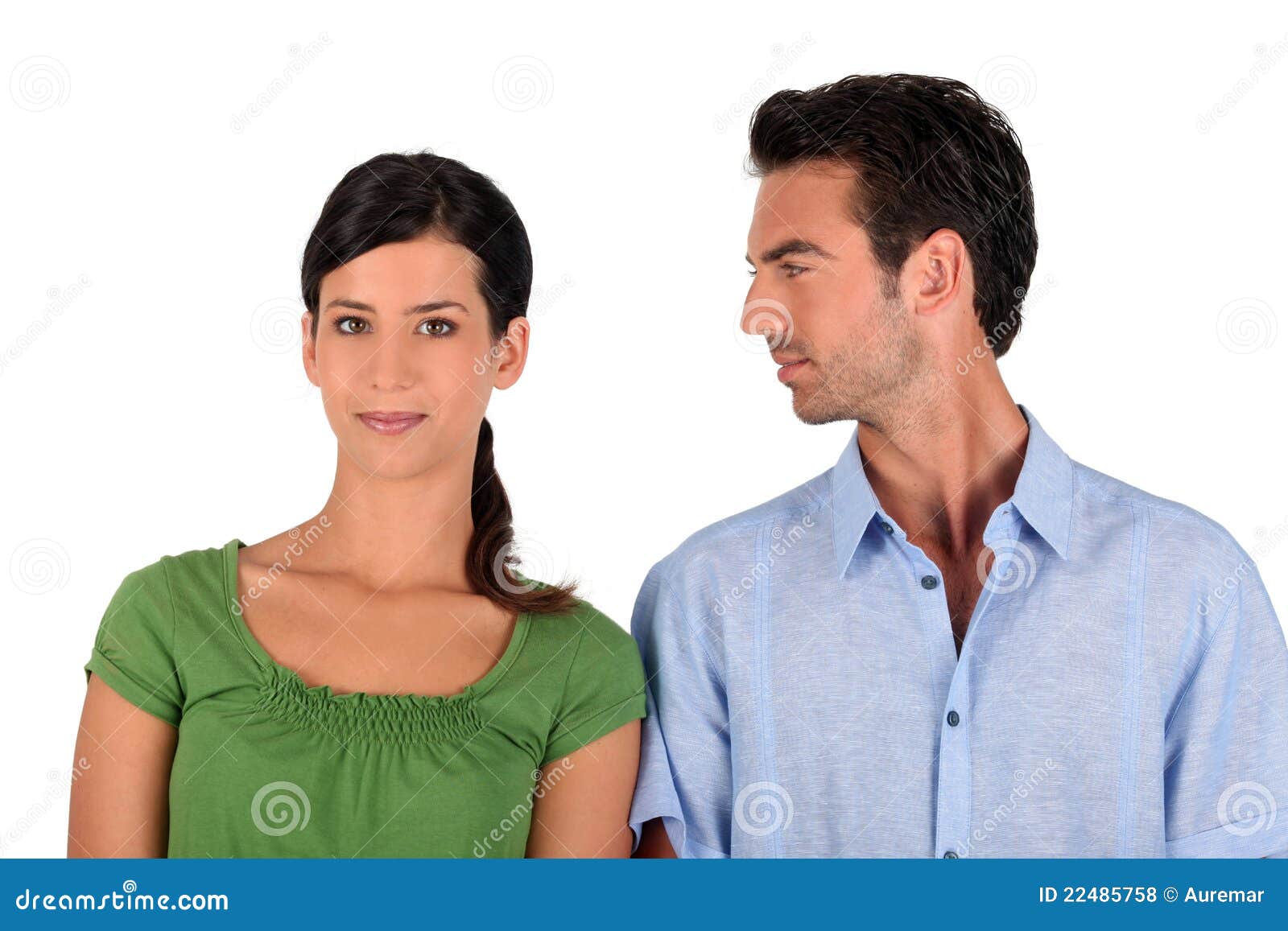 Handsome Guy Looking at Partner Stock Photo - Image of crazy, admiring ...