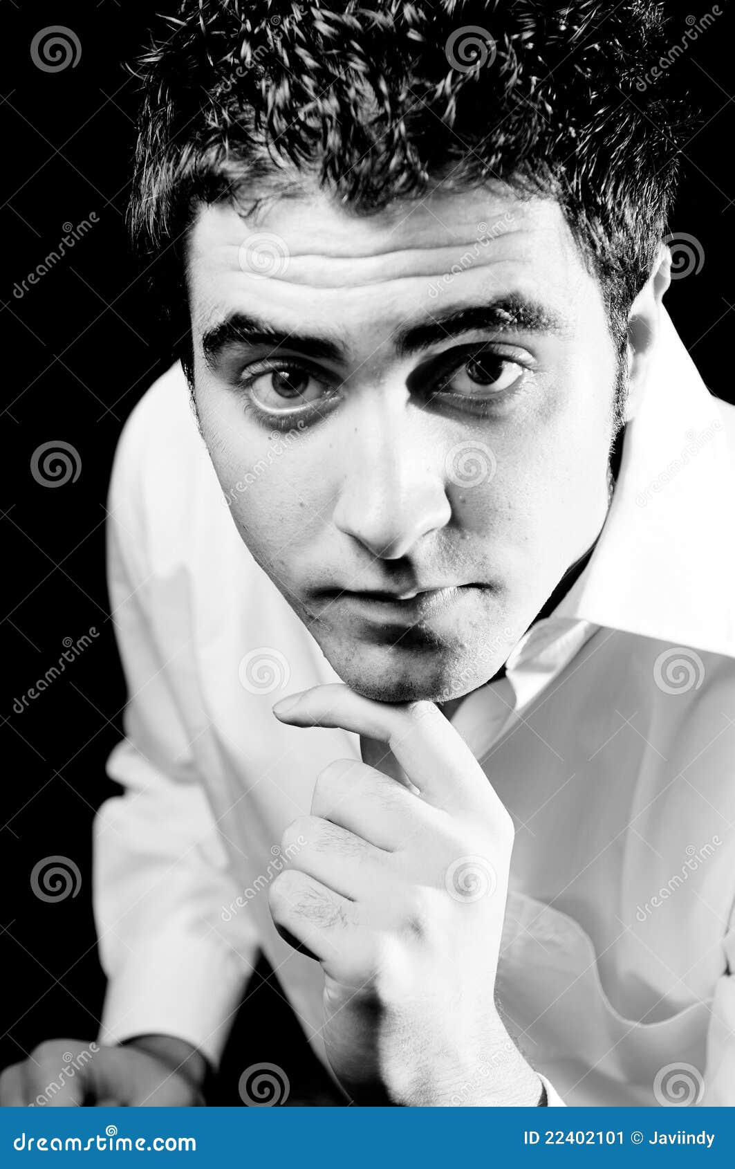 Handsome guy portrait stock image. Image of shirt, student - 22402101