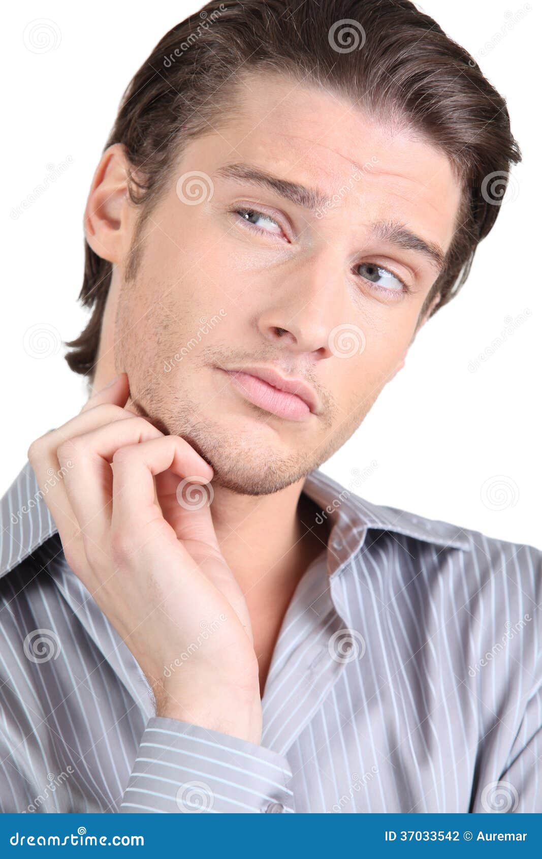 Handsome guy puzzled stock photo. Image of mannerisms - 37033542
