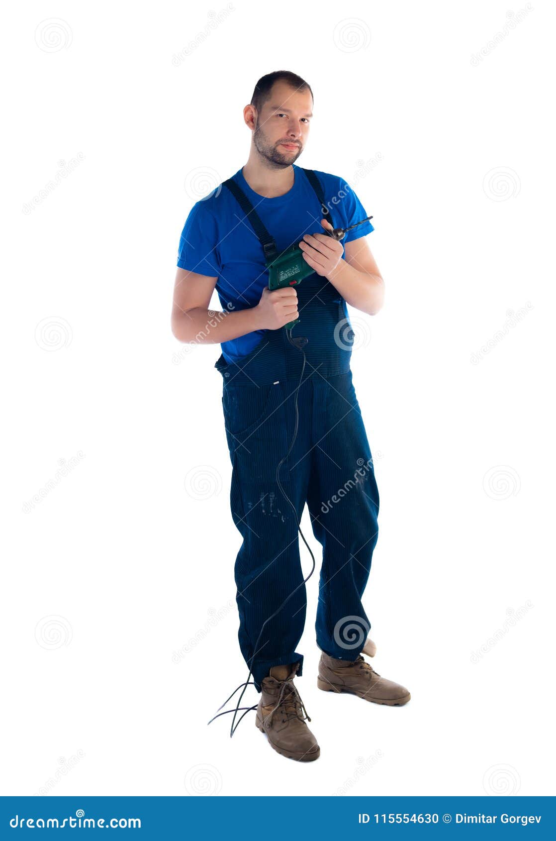 Handsome Guy Standing on White Background Stock Photo - Image of ...