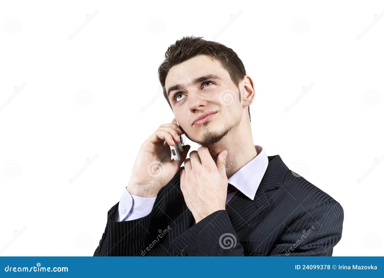 Handsome guy thought stock photo. Image of calling, natural - 24099378