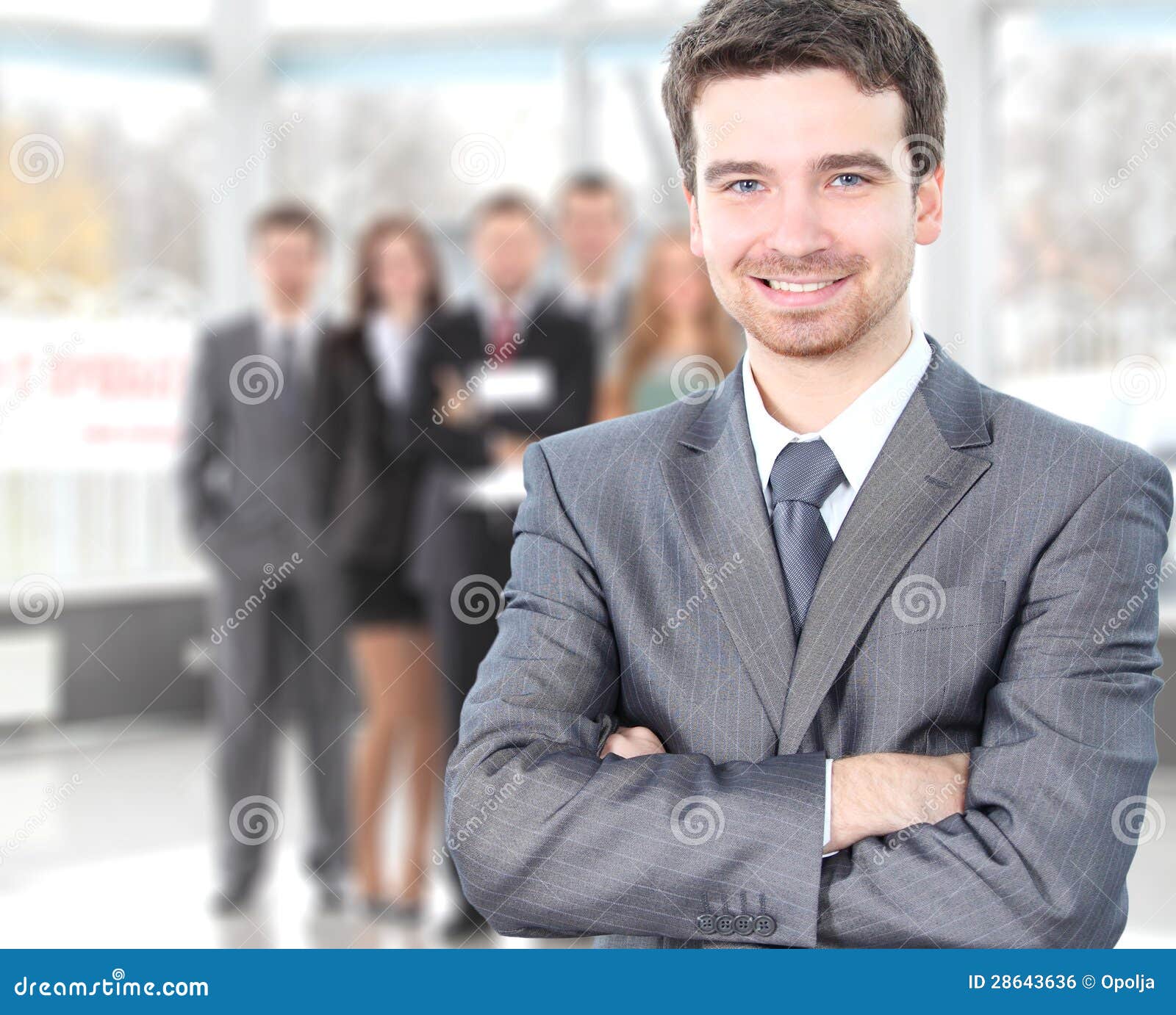 Handsome Happy Business Man Stock Photo - Image of company, associate ...