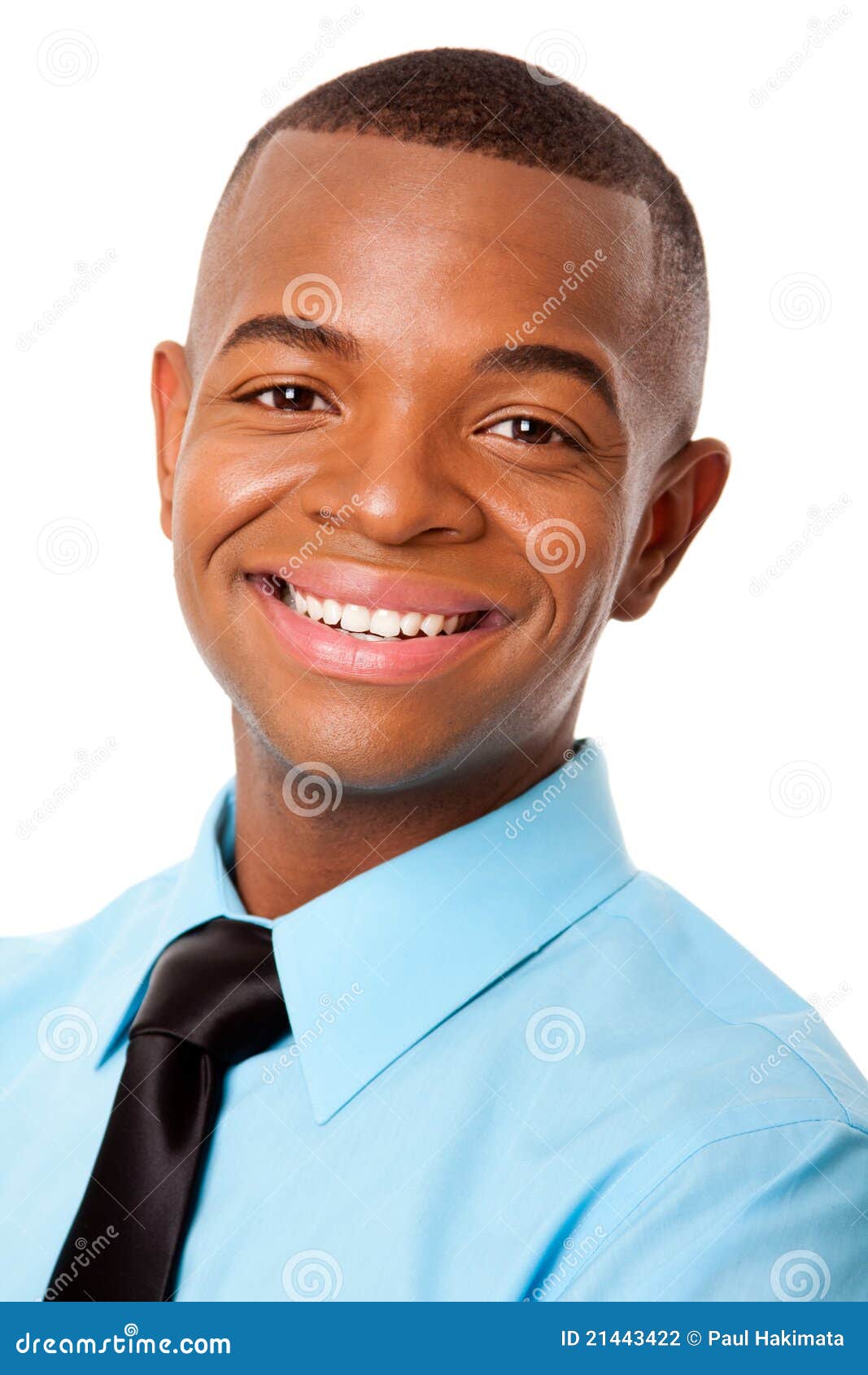 Handsome Happy Young Business Man Stock Photo - Image of african, male ...