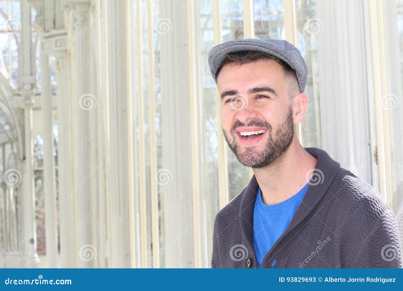 Handsome Healthy Man Smiling and Looking Away Stock Image - Image of ...
