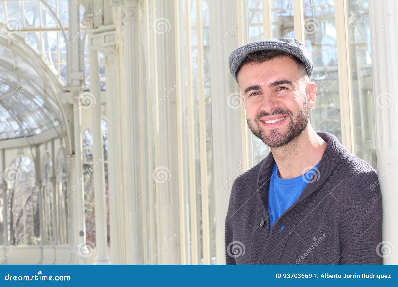 Handsome Healthy Man Smiling with Space for Copy Stock Image - Image of ...