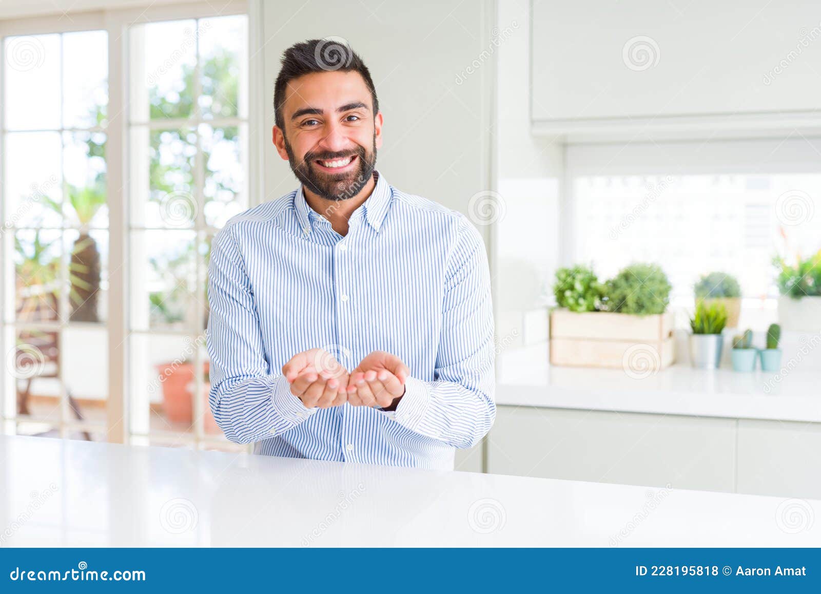 Handsome Hispanic Business Man Smiling with Hands Palms Together ... Handsome Hispanic Business Man Smiling with Hands Palms Together ...