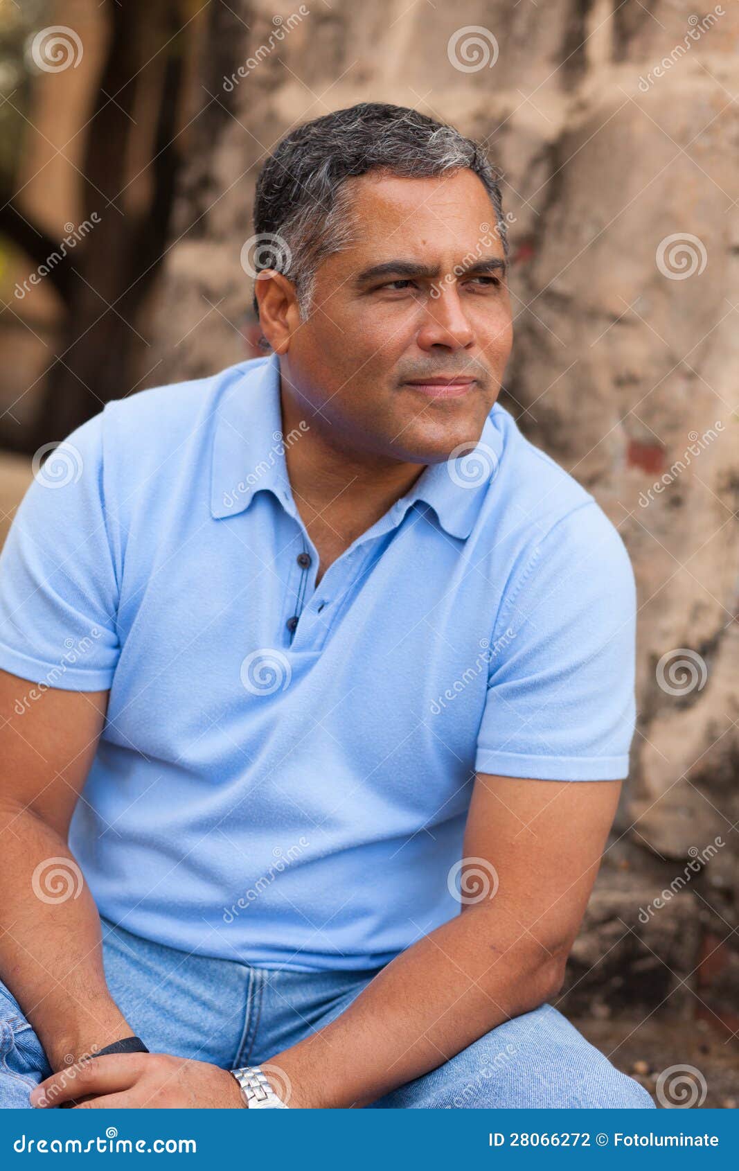 Handsome Hispanic man stock photo. Image of outdoor, gray - 28066272