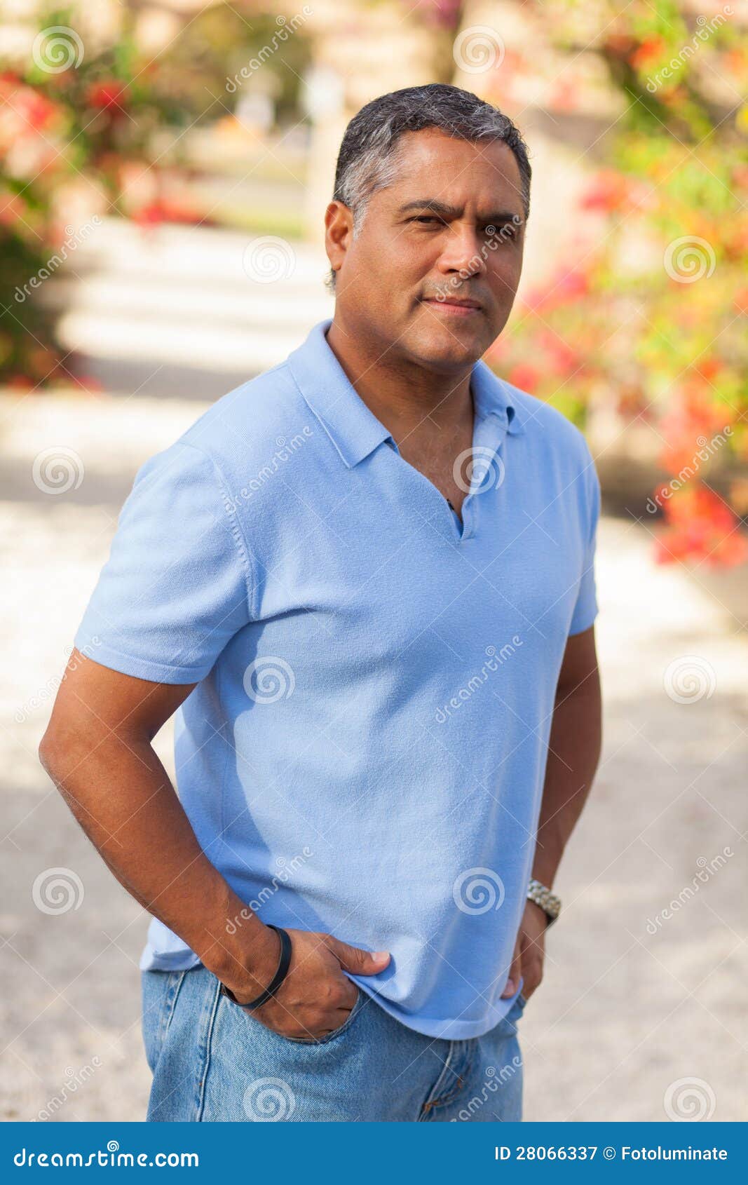 Handsome Hispanic man stock image. Image of dark, forties - 28066337