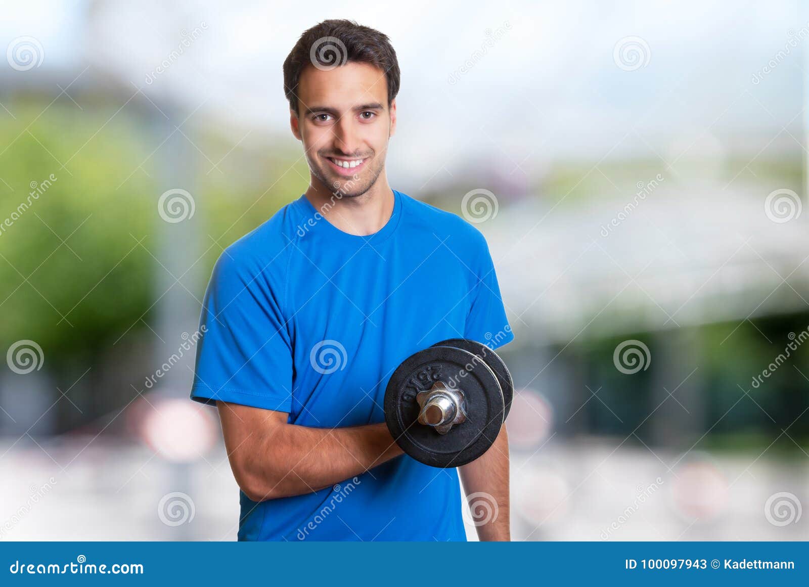 Handsome Hispanic Man at Workout Stock Image - Image of person ...