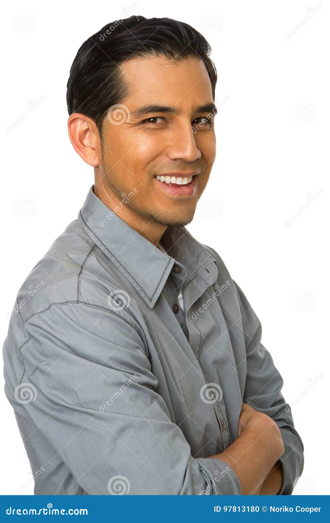 Handsome Hispanic Young Man. Stock Photo - Image of people, males: 97813180