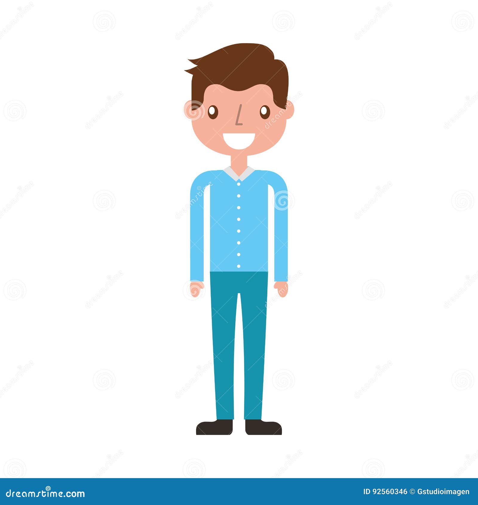 Handsome icon boy stock vector. Illustration of confidence - 92560346