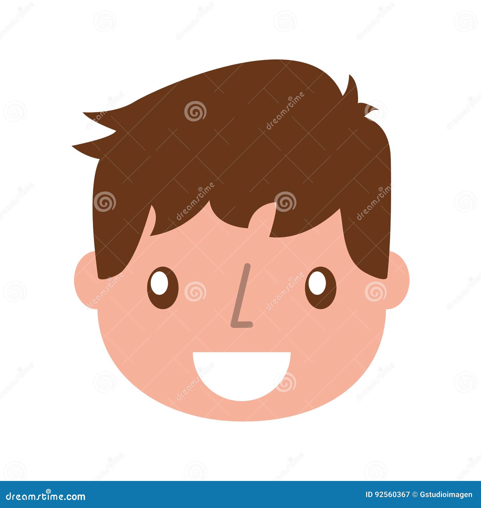Handsome icon boy stock vector. Illustration of adult - 92560367