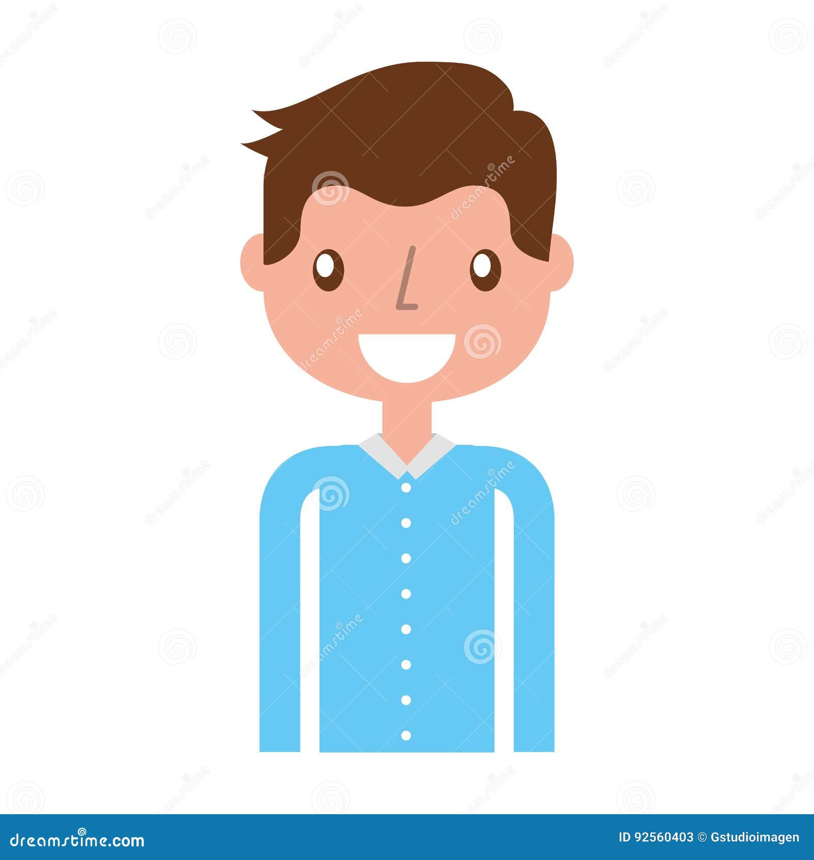 Handsome icon boy stock vector. Illustration of handsome - 92560403