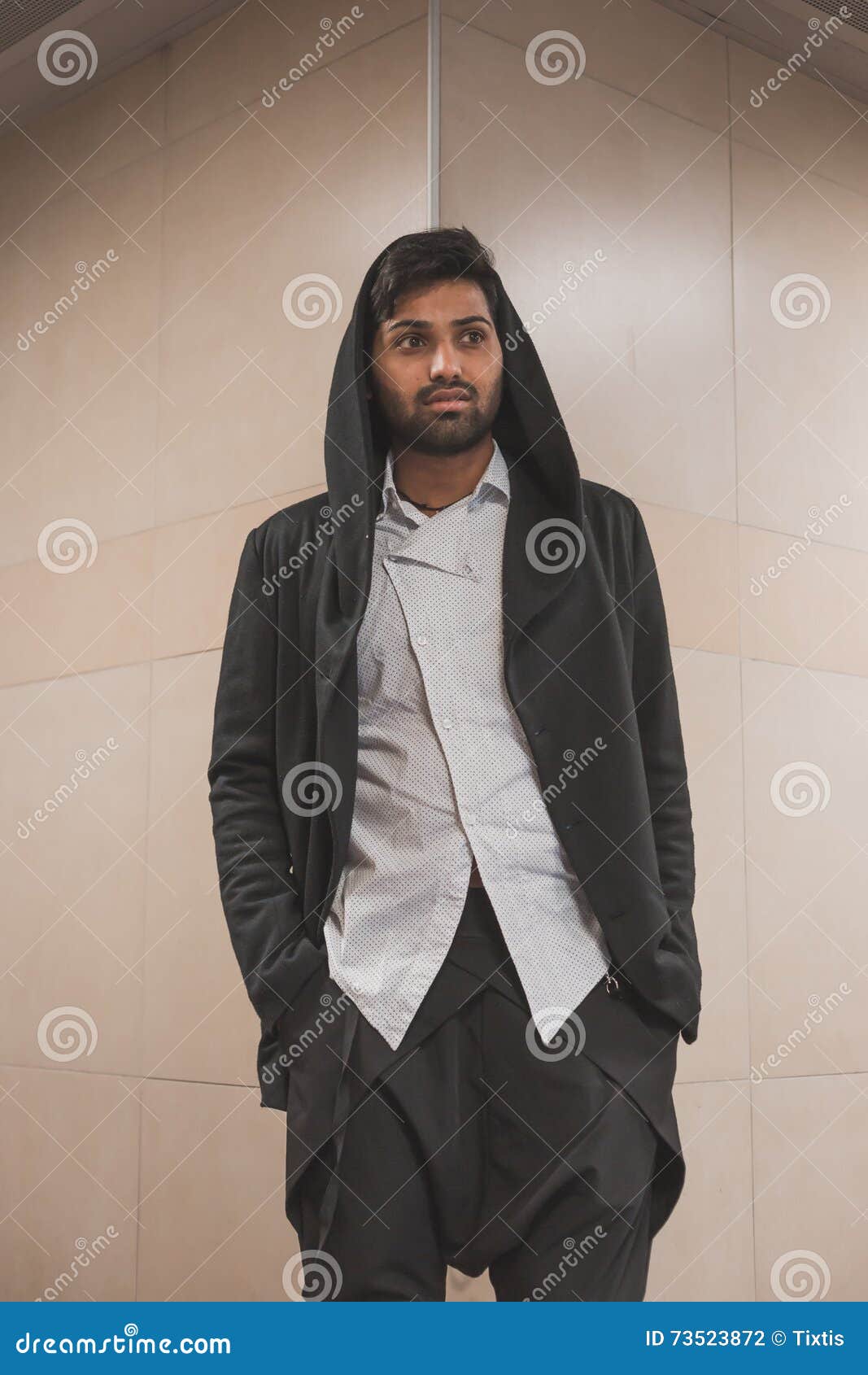 Handsome Indian Man Posing in a Metro Station Stock Photo - Image of ...