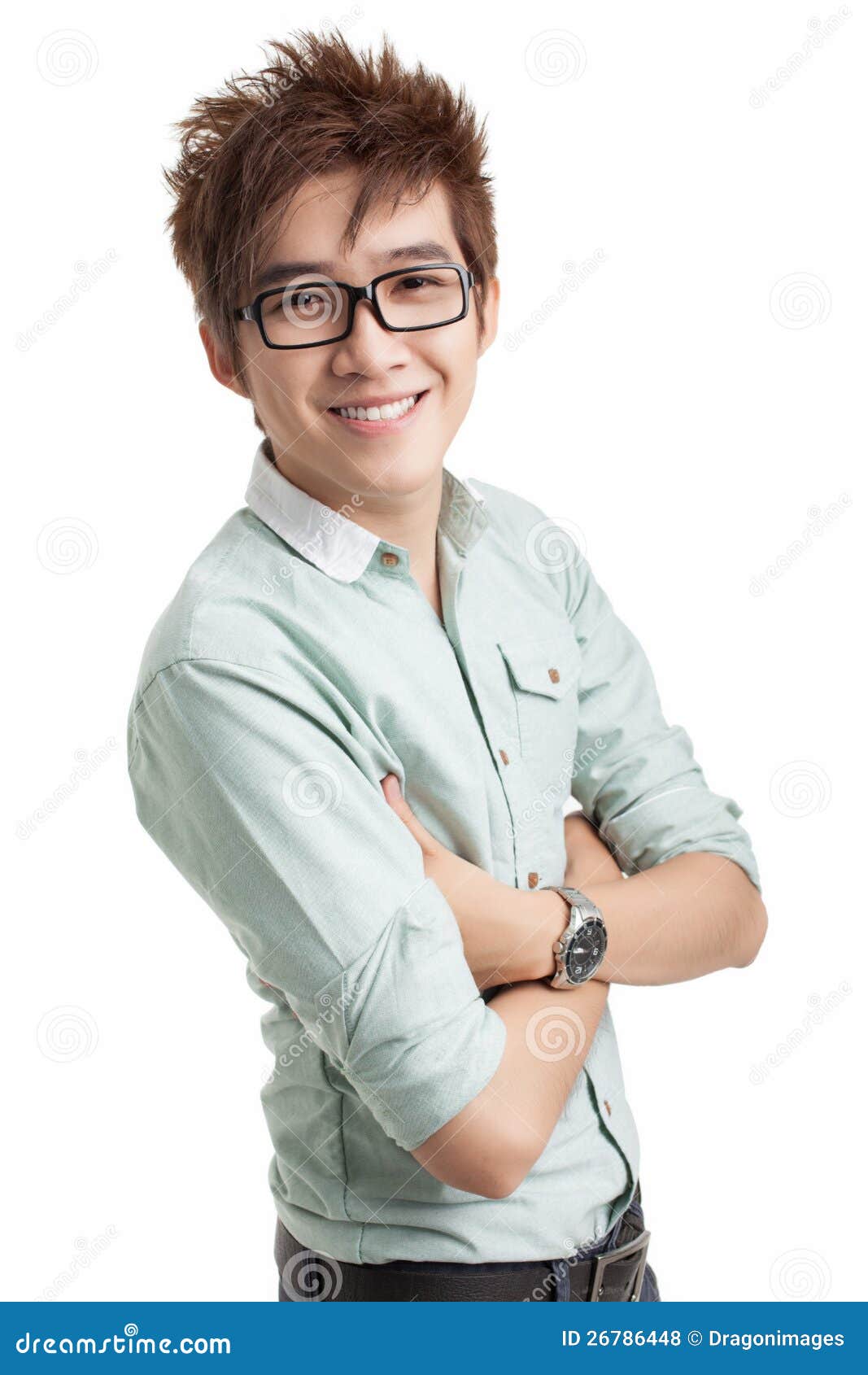 Handsome lad stock photo. Image of crossarmed, lifestyle - 26786448