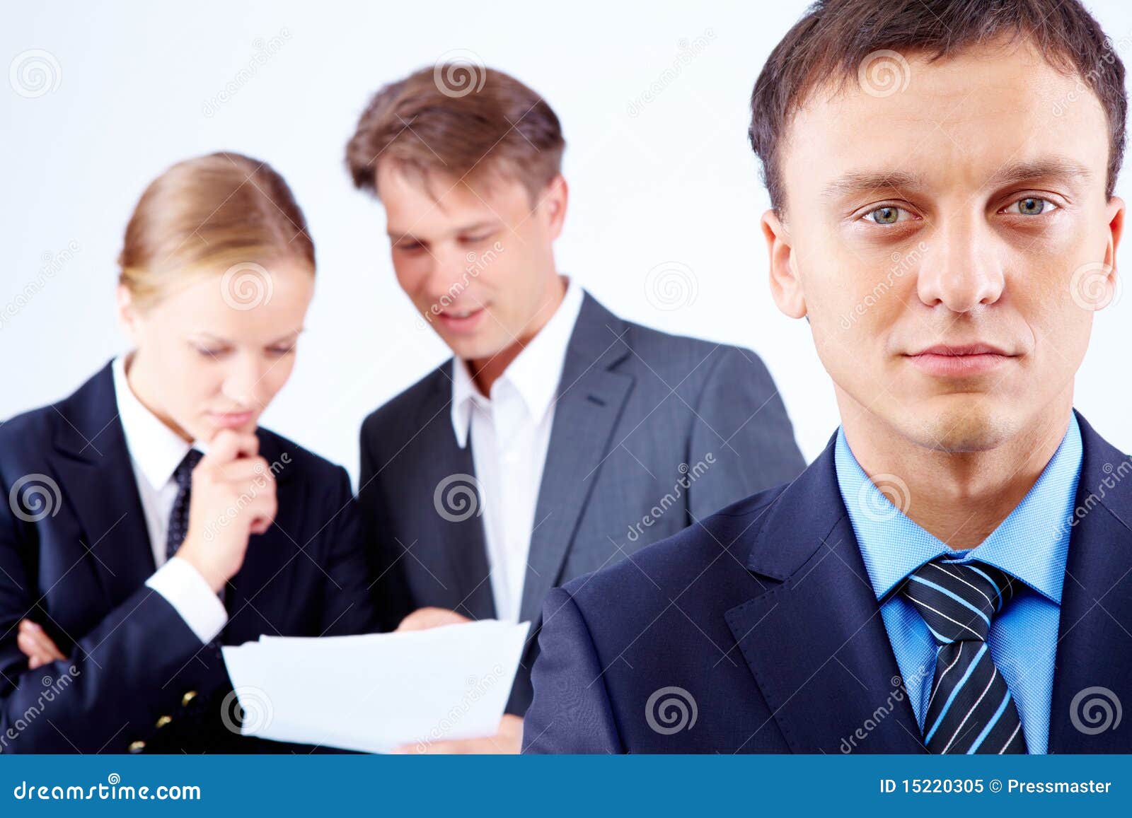 Handsome leader stock image. Image of businessman, environment - 15220305
