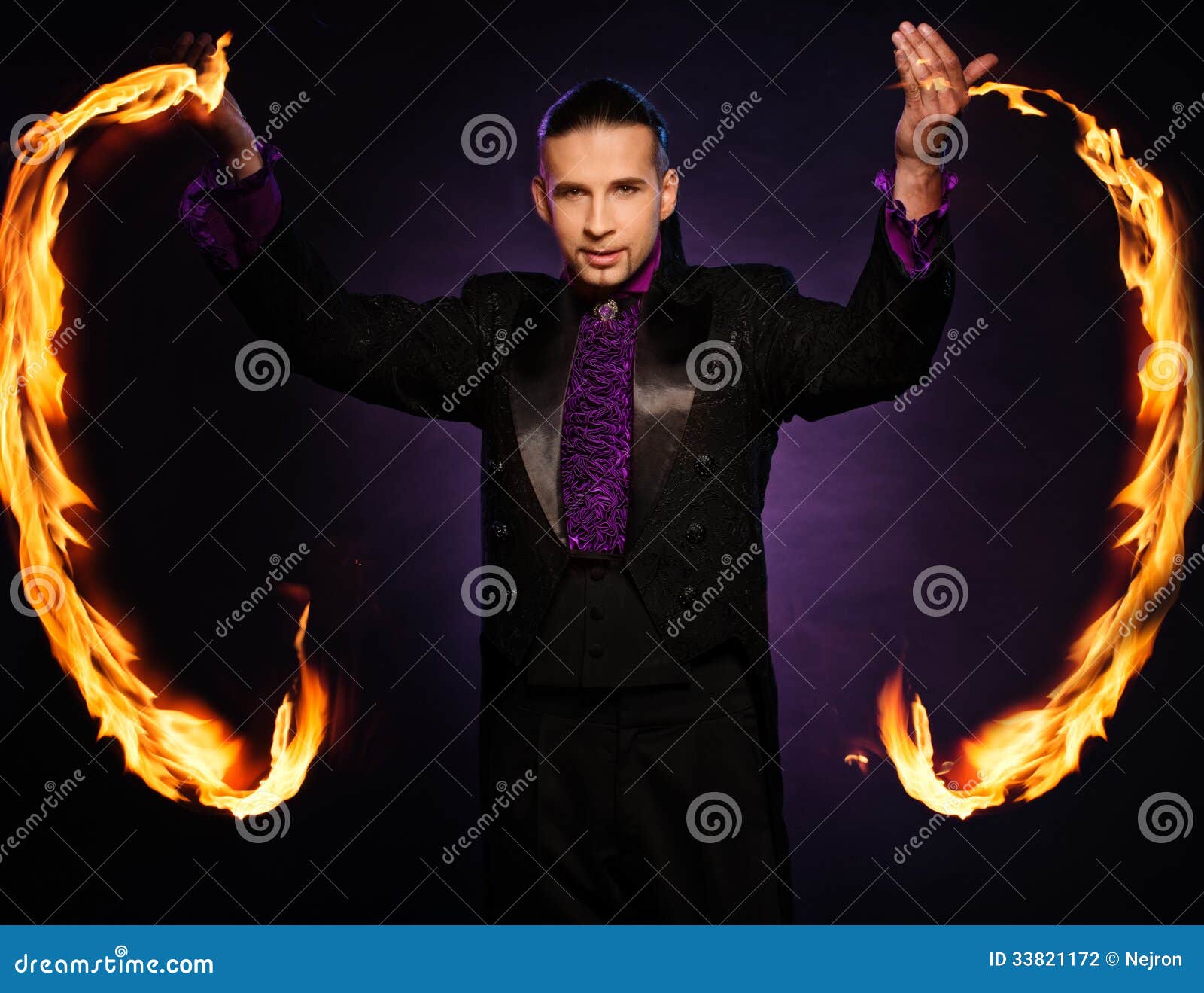 Handsome magician stock photo. Image of conjuror, artist - 33821172