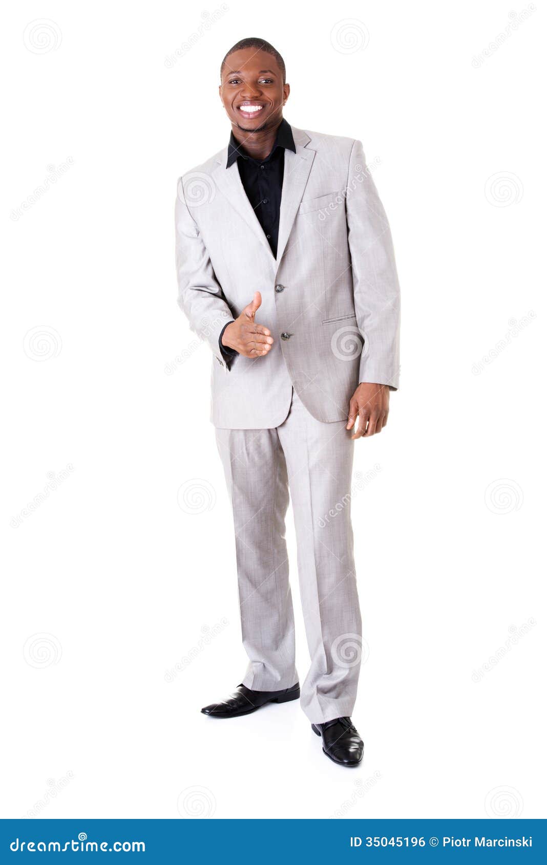 Handsome Male Businessman Standing. Stock Photo - Image of posing ...