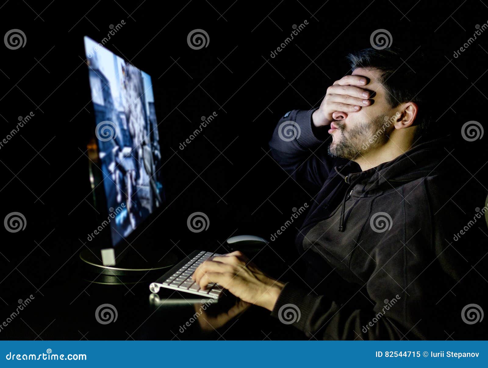 Male Gamer Throw Away A Console Stock Photo | CartoonDealer.com #73185120