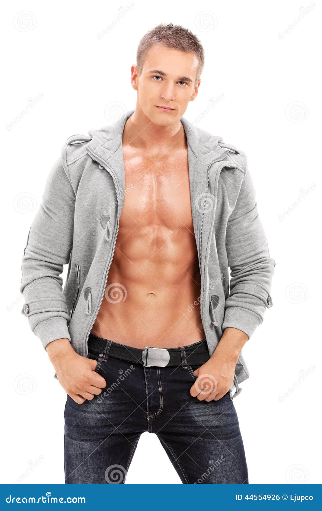 Handsome male model posing stock photo. Image of seductive - 44554926