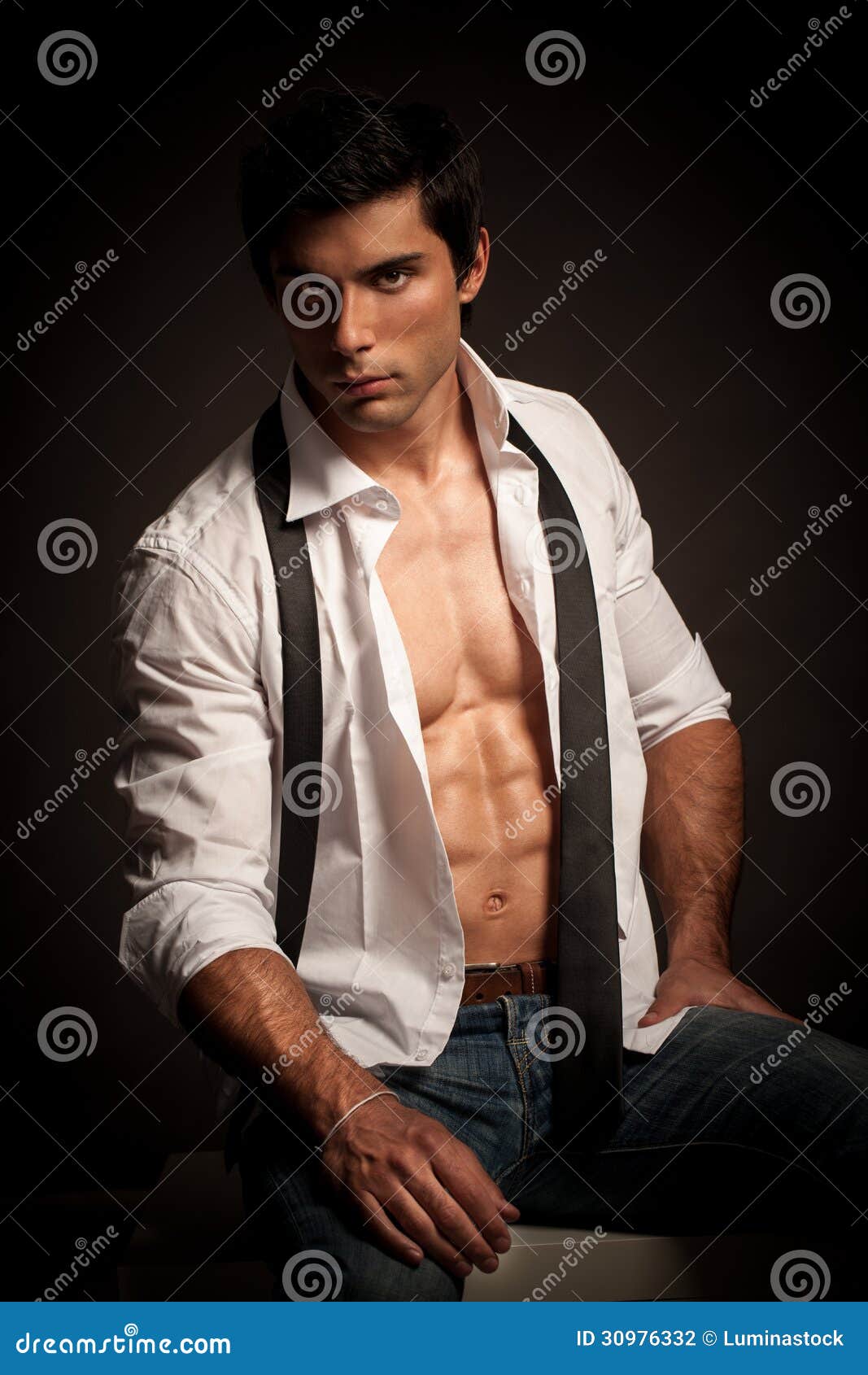 Handsome Male Model stock photo. Image of fashion, adult - 30976332