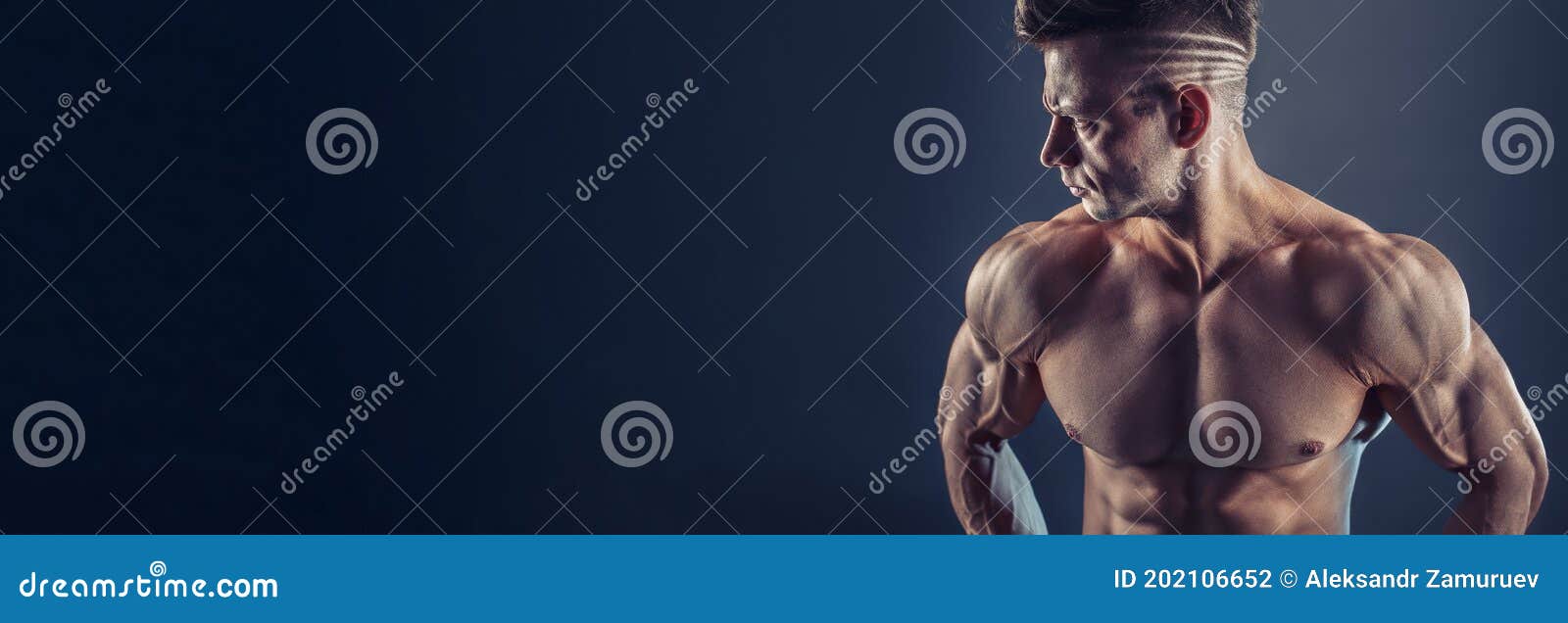 Handsome Male Model Posing at Studio. Stock Photo - Image of background ...