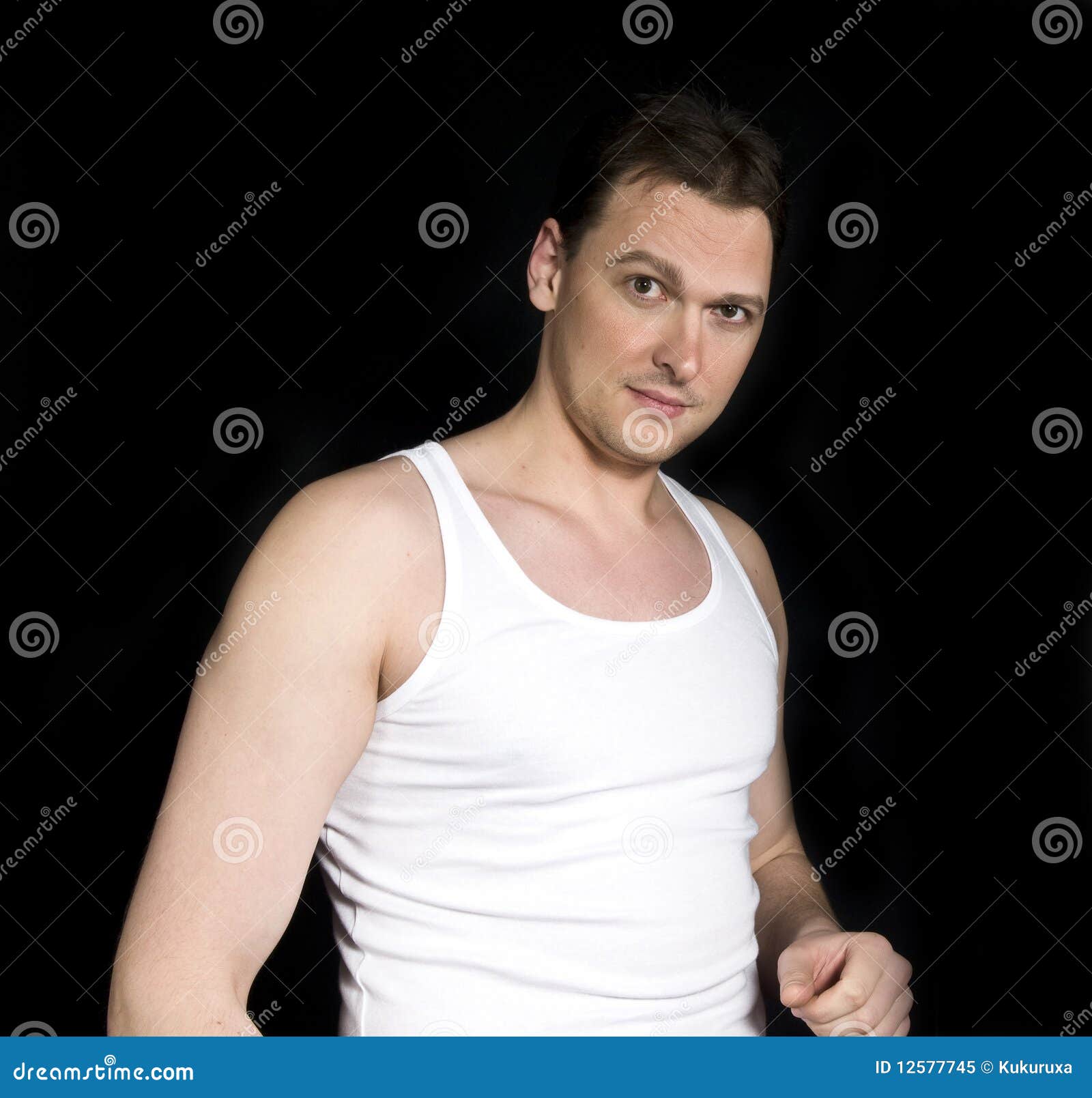 Handsome man stock image. Image of hair, attractive, look - 12577745