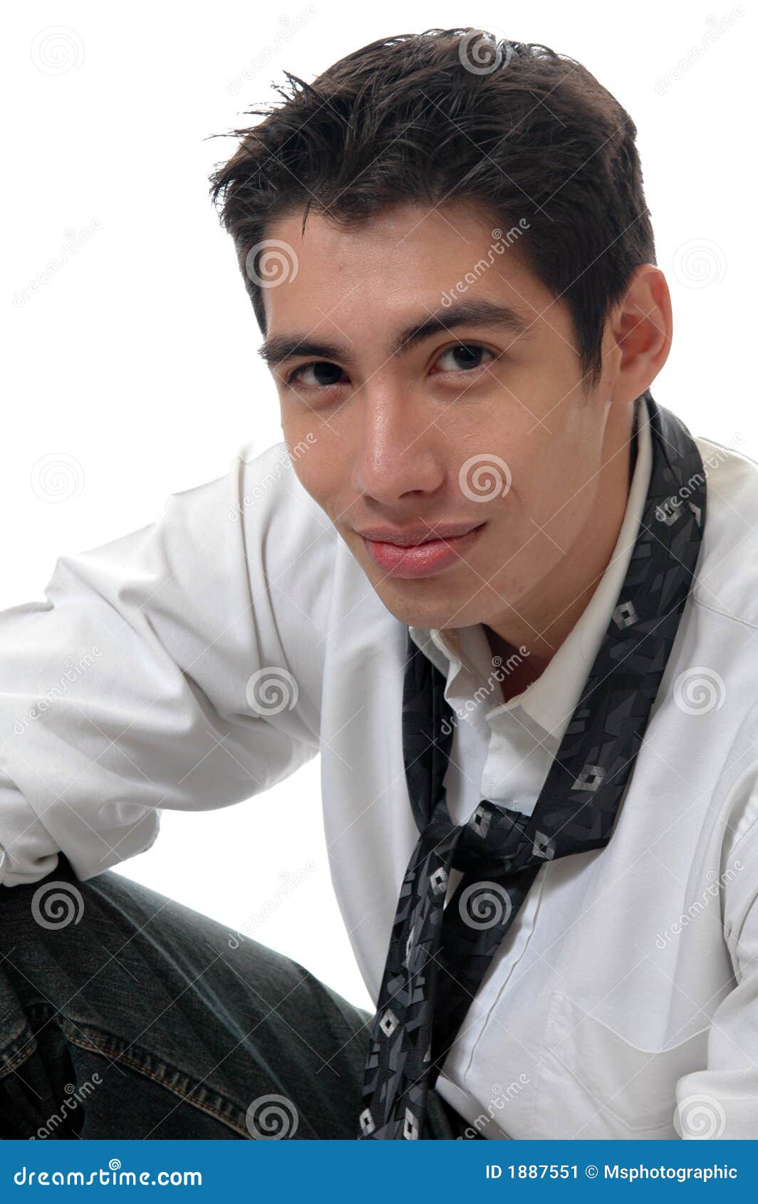 Handsome Man stock image. Image of eyebrows, contented - 1887551