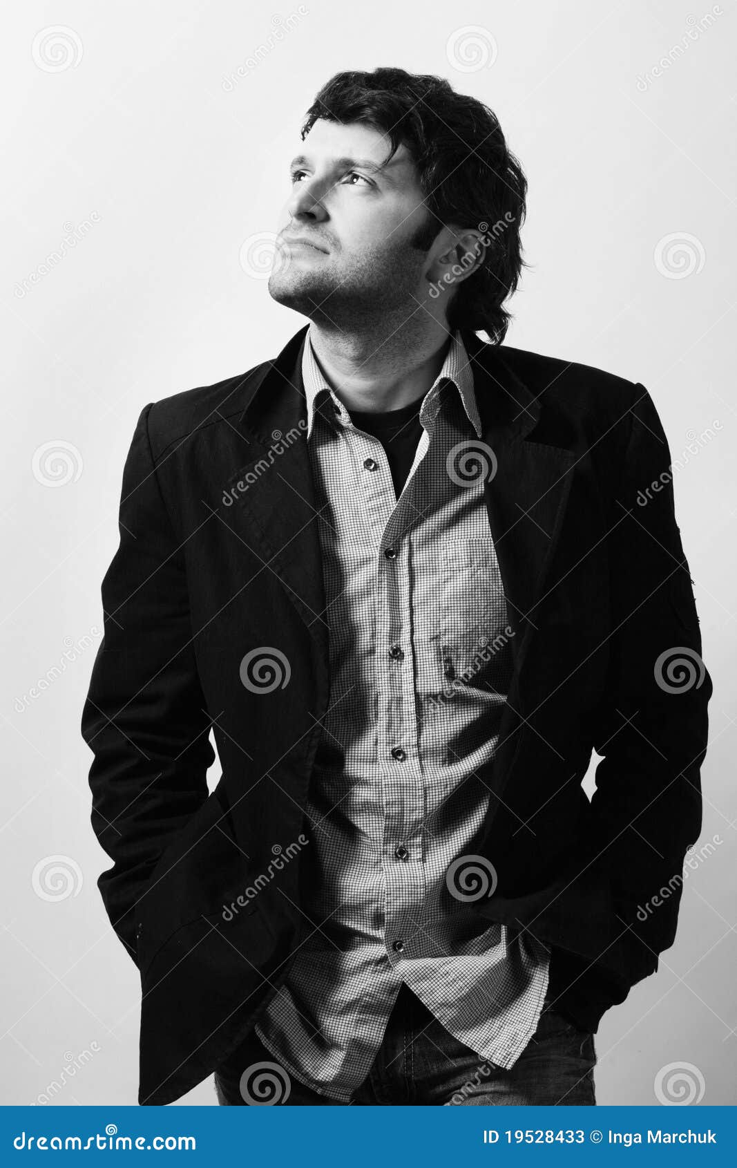 Handsome man stock image. Image of adult, caucasian, portrait - 19528433