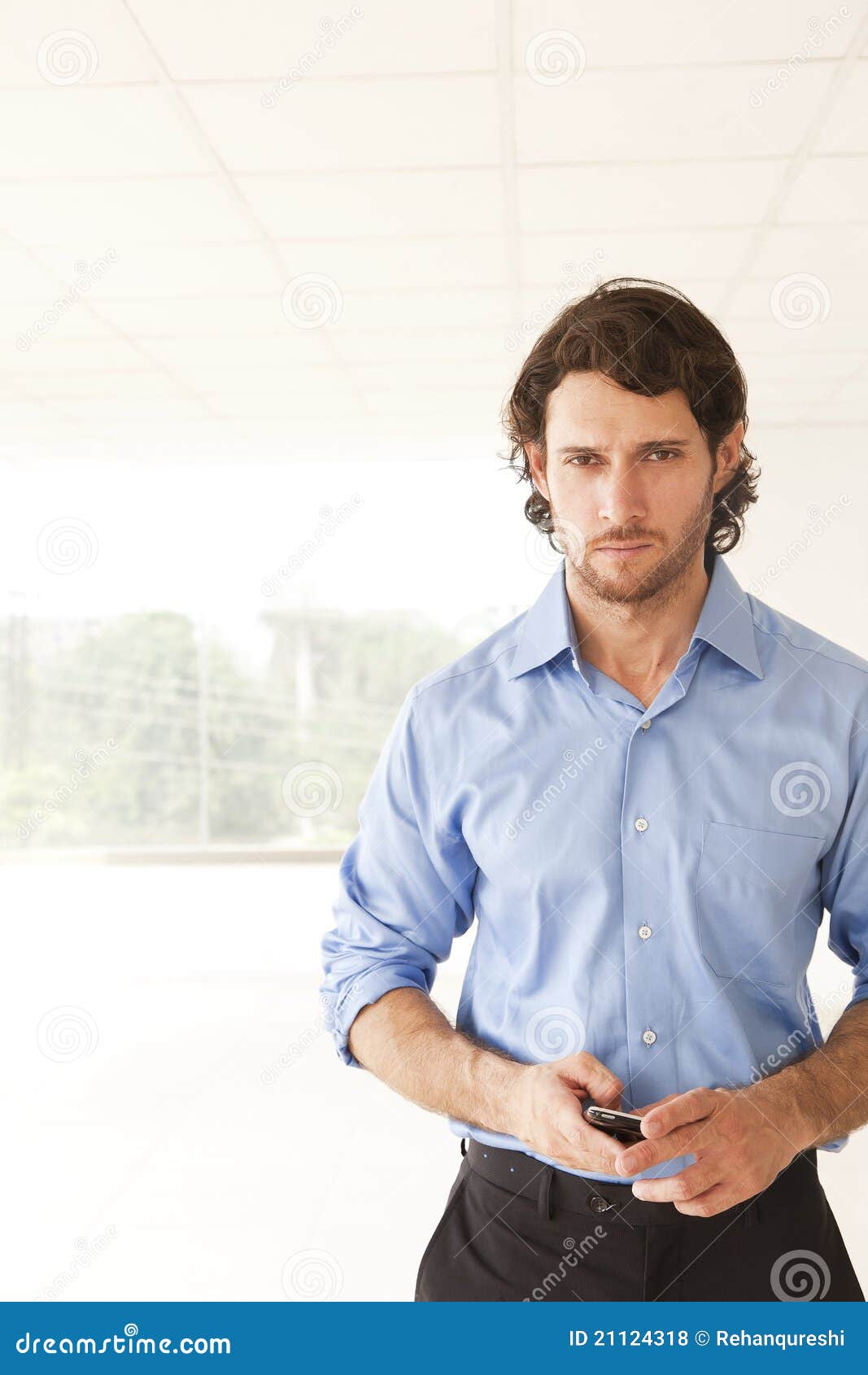 Handsome man stock photo. Image of confident, bristly - 21124318