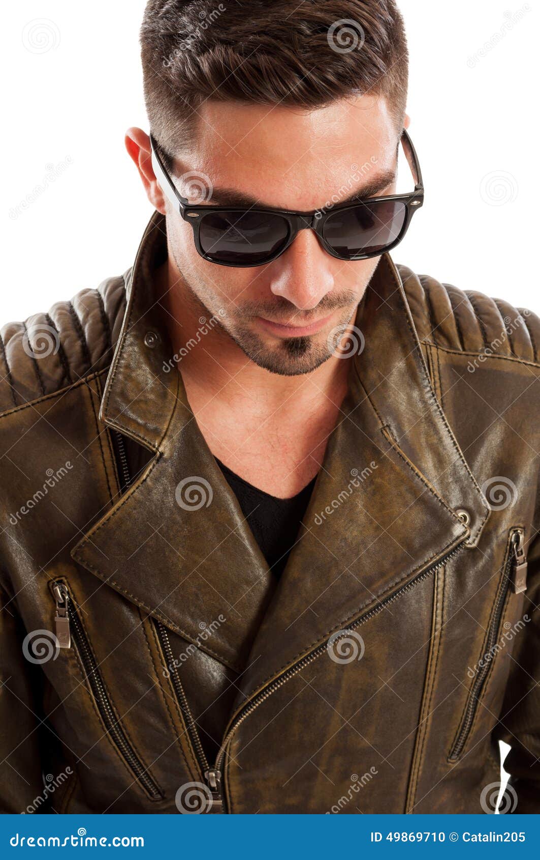 Handsome Man Acting Like a Bad Boy Stock Photo - Image of male, glasses ...