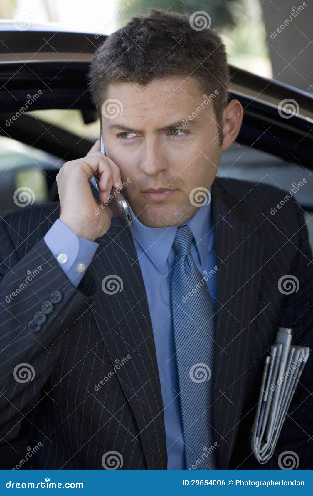 Handsome Man on Call stock photo. Image of cellphone - 29654006
