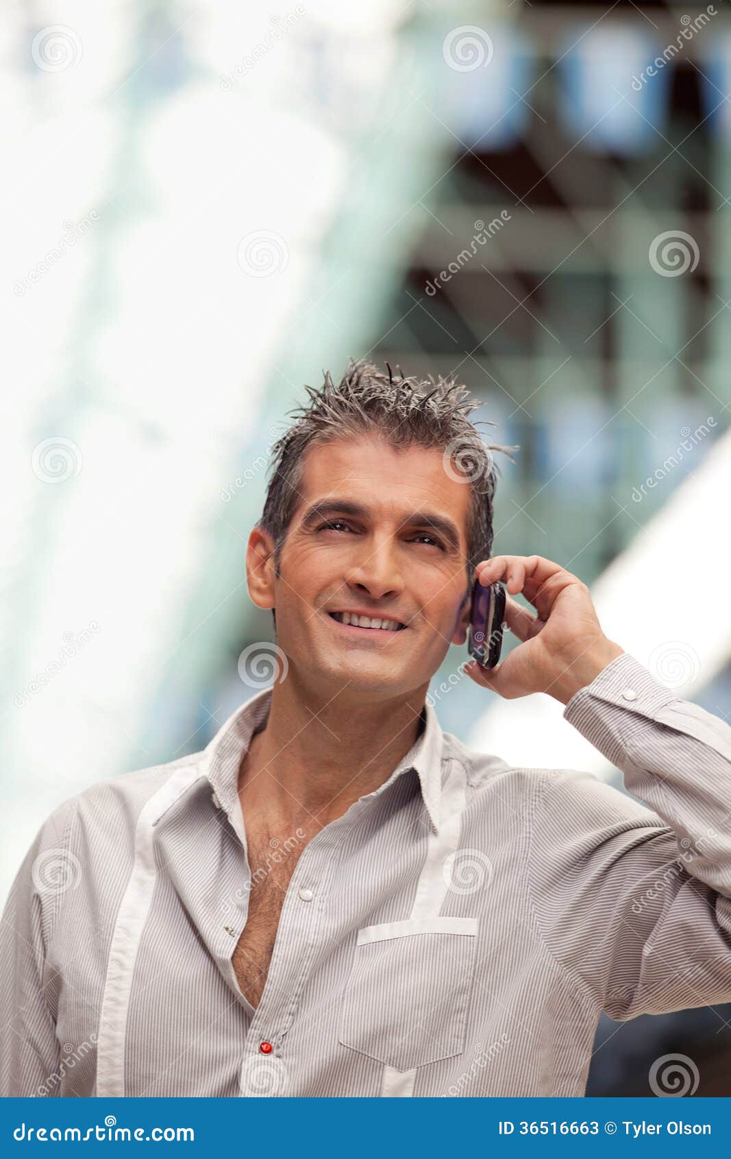 Handsome Man on Call stock image. Image of technology - 36516663
