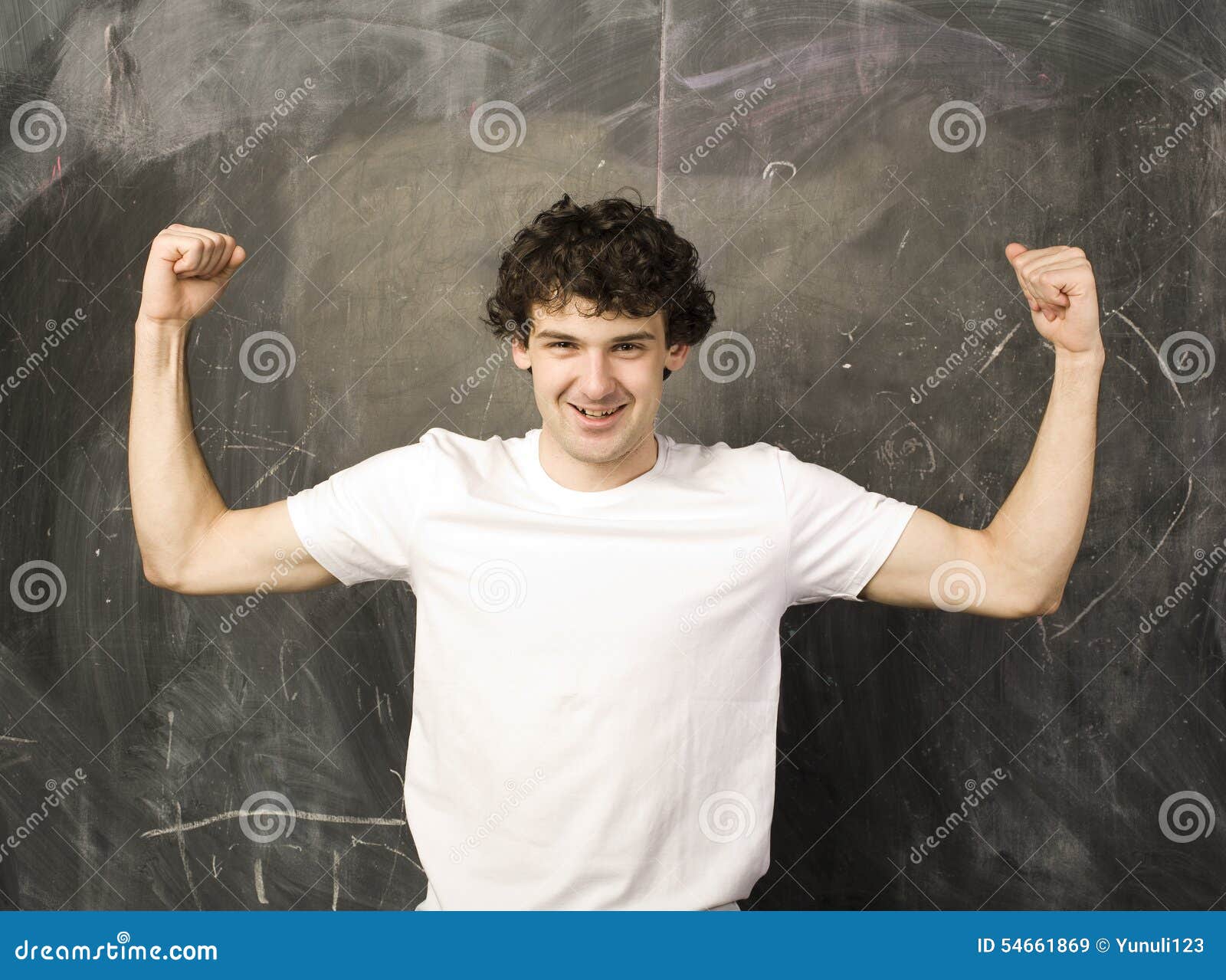 Handsome Man Casually Learning Against the Stock Image - Image of ...