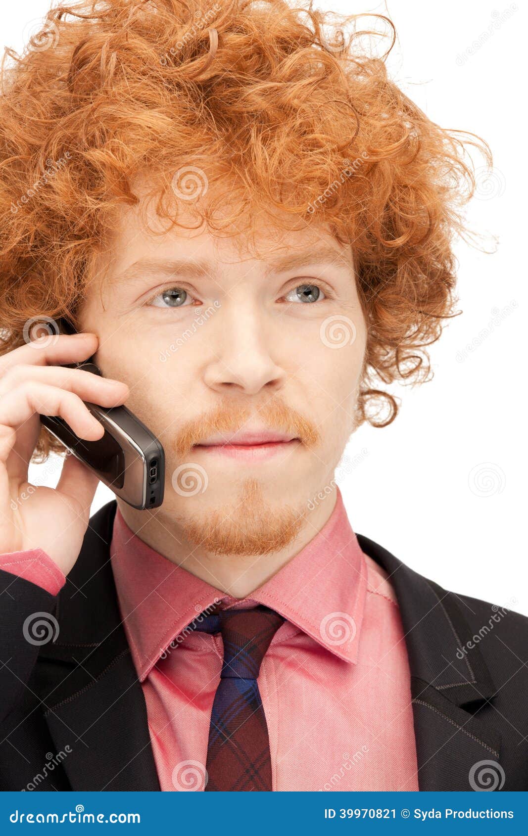 Handsome Man with Cell Phone Stock Image - Image of entrepreneur, call ...