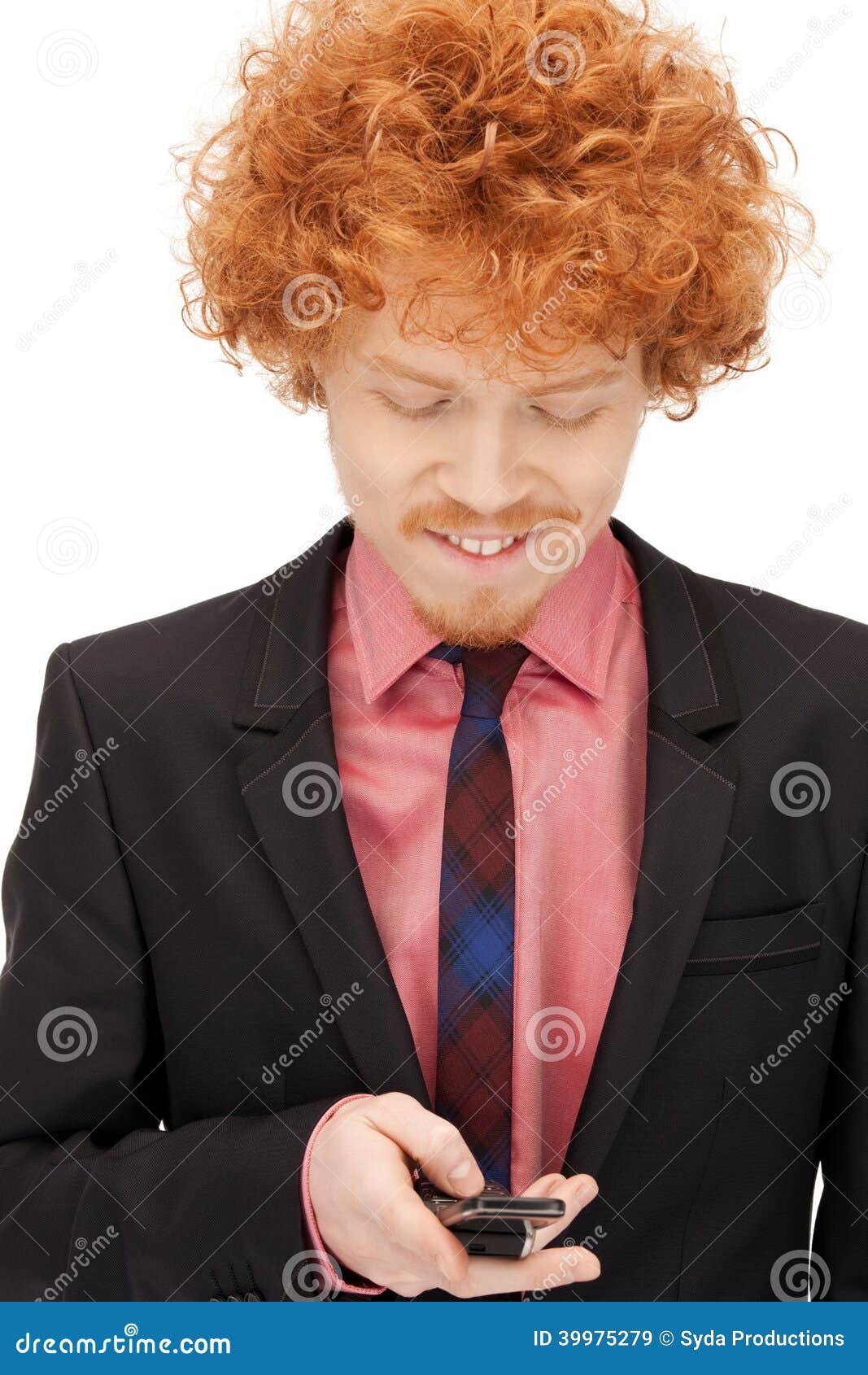 Handsome Man with Cell Phone Stock Image - Image of confident, gossip ...
