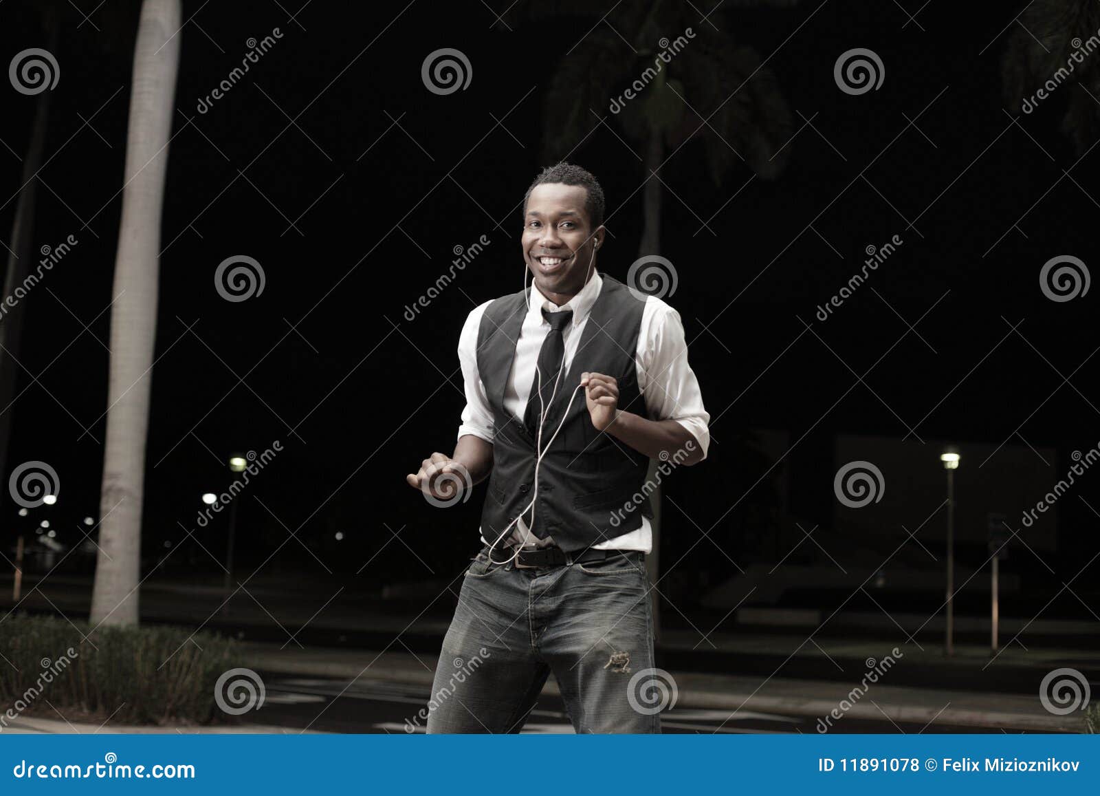 Handsome man dancing stock photo. Image of male, person - 11891078