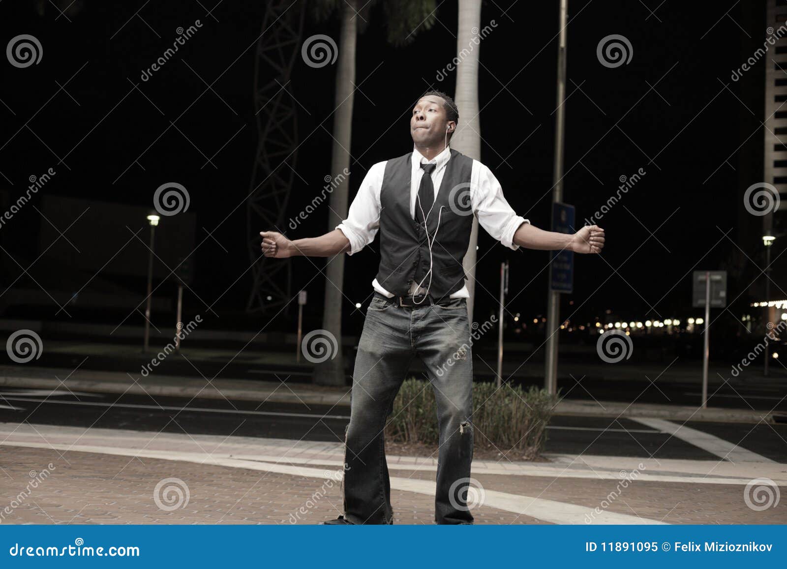 Handsome Man Dancing Royalty Free Stock Photo - Image: 11891095