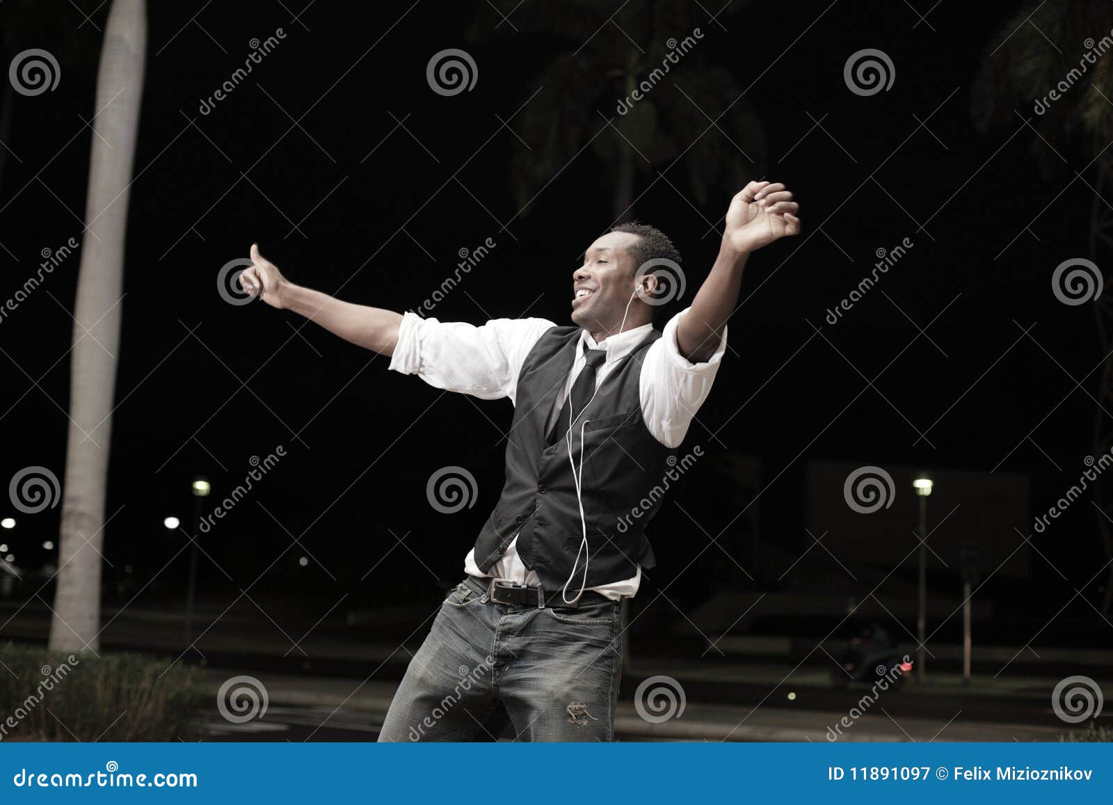 Handsome man dancing stock image. Image of flash, american - 11891097