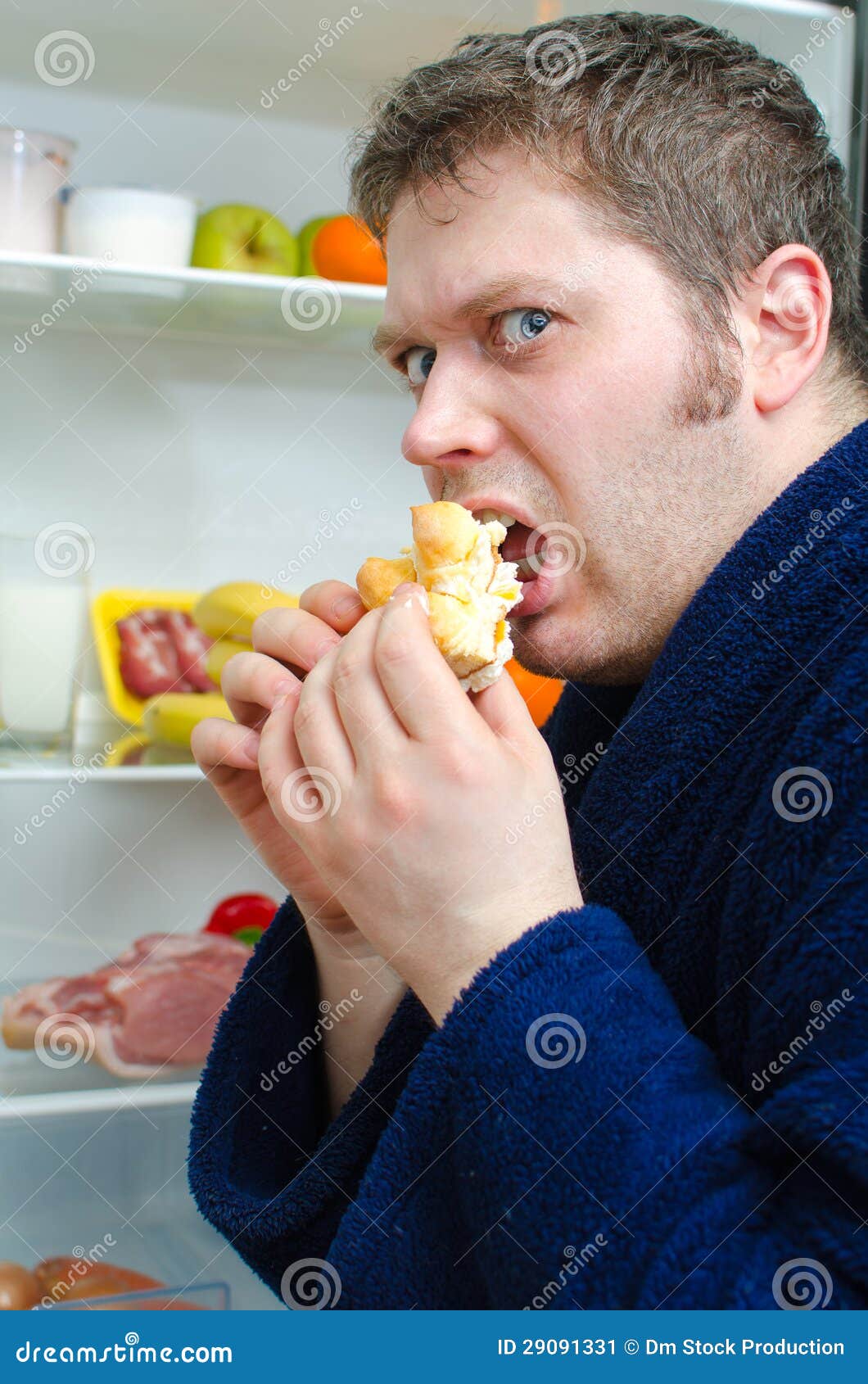 Handsome Man Eating Piece of Cake Stock Image - Image of handsome, food ...