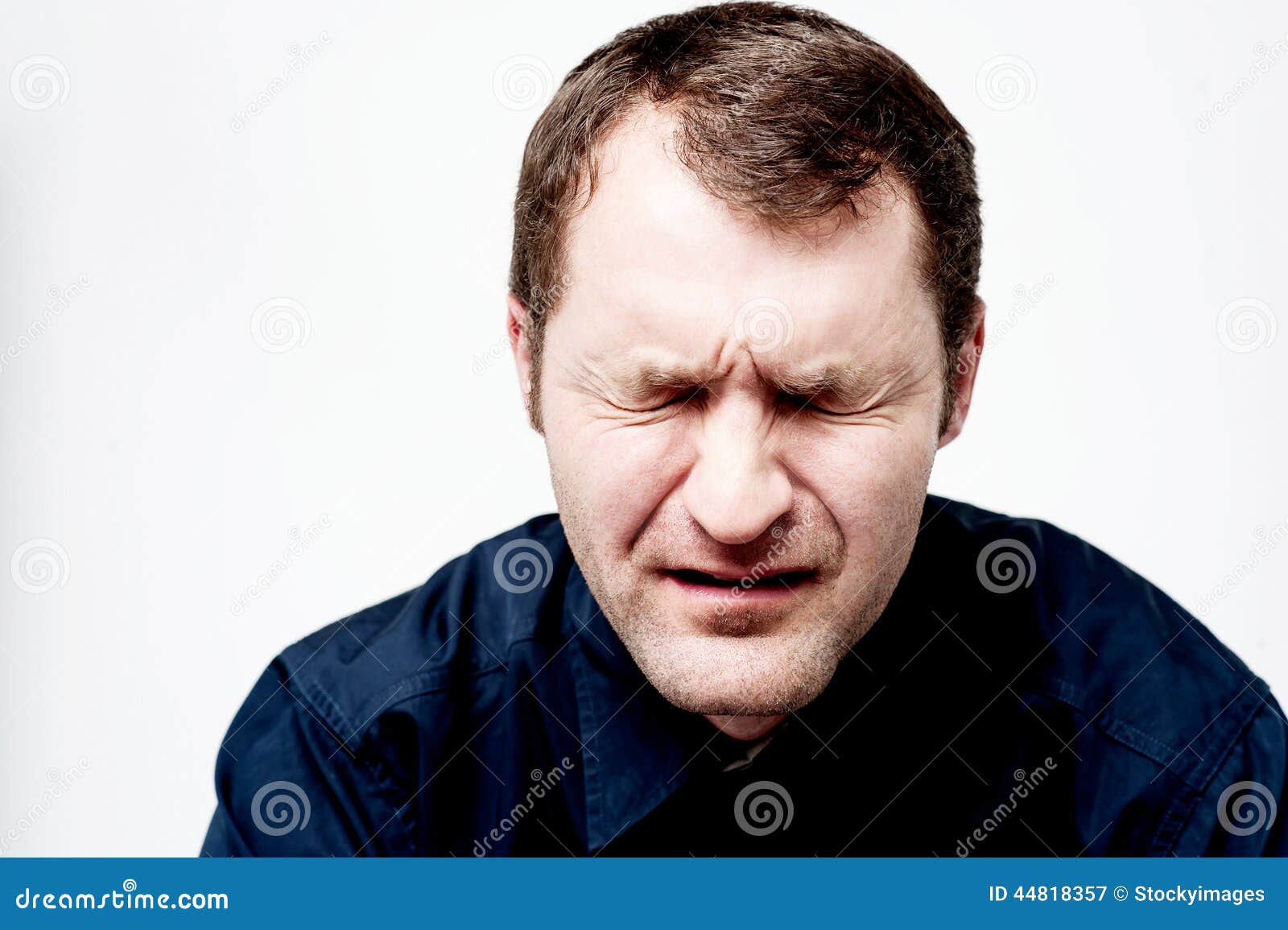 Handsome man feeling sad stock image. Image of emotion - 44818357