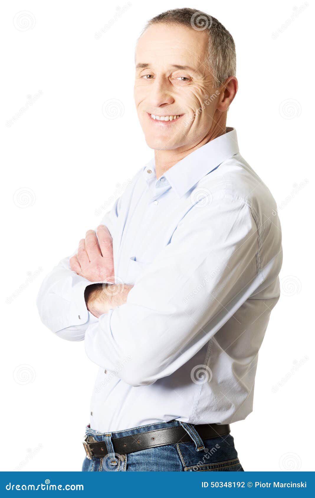 Handsome Man with Folded Arms Stock Photo - Image of people, attractive ...