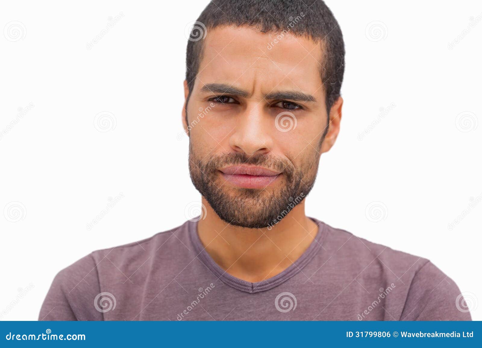 Handsome man frowning stock photo. Image of style, hipster - 31799806