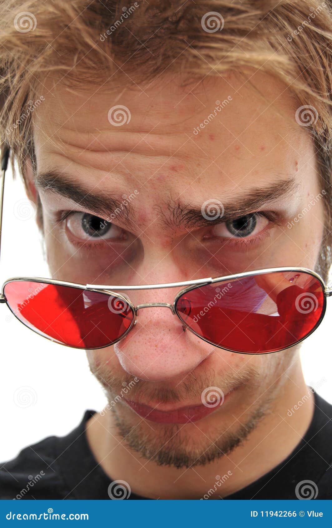 Handsome Man Giving the Look Stock Photo - Image of stare, nose: 11942266