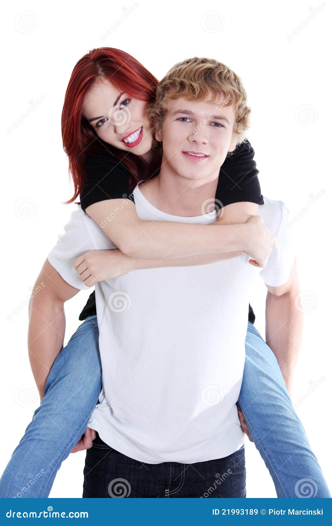 Handsome Man Giving a Piggyback Ride. Stock Image - Image of lifestyle ...