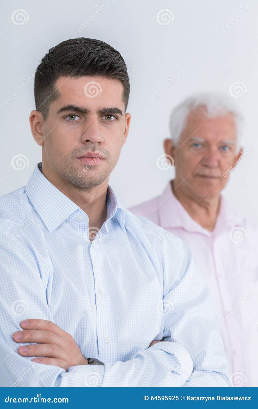 Handsome Man and His Father Stock Image - Image of adult, grandchild ...